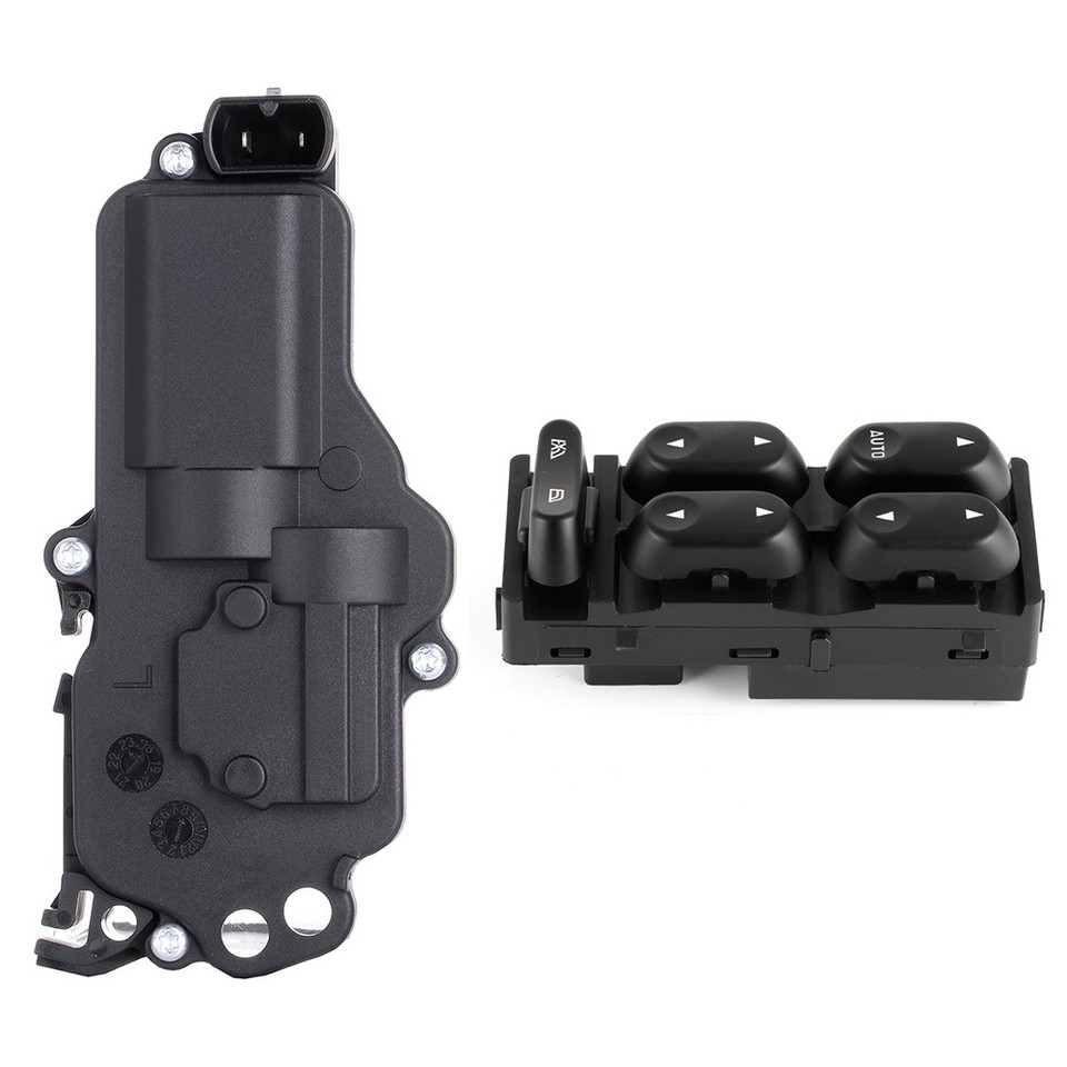 1x FL Door Lock Actuator & 1x FL Window Switch For 02-04 Ford F-550 ...