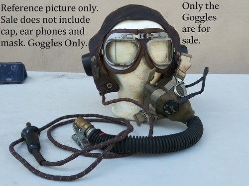 Mark IV RAF WWII British Aviator Pilot Goggles Spitfire Hawker ...