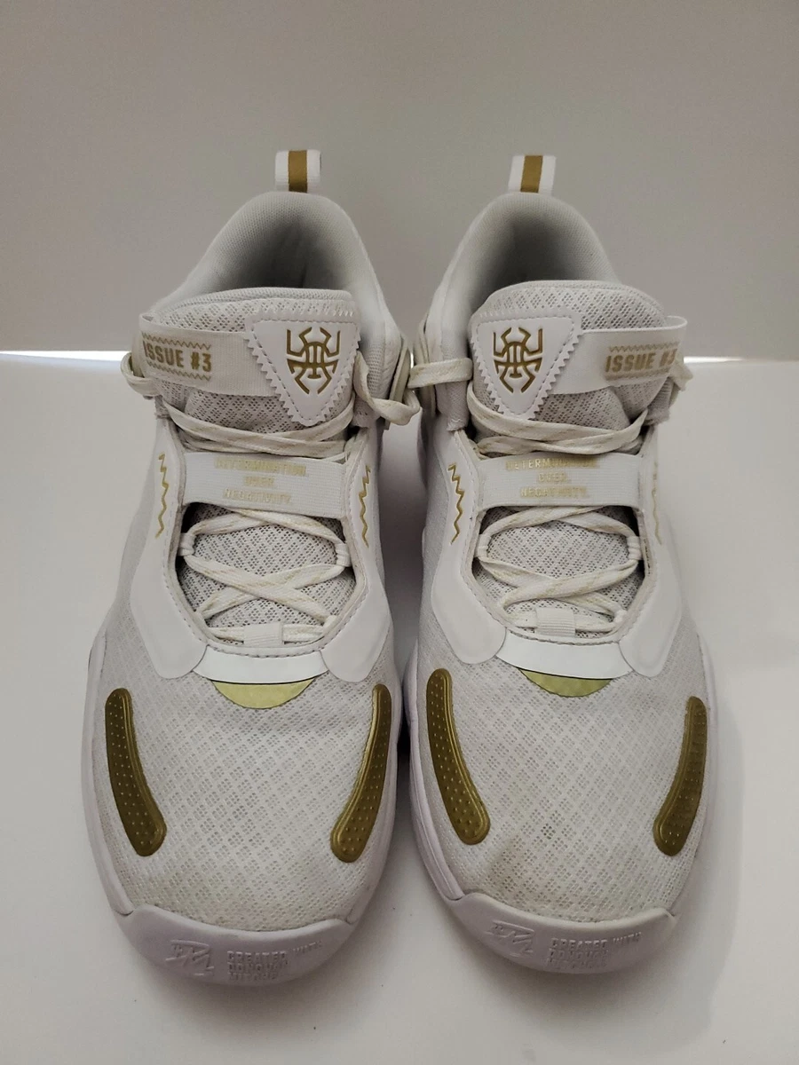 adidas D.O.N. Issue #3 White Gold Metallic | eBay