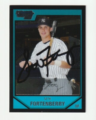 Seth Fortenberry Signed 2007 Bowman Prospects Chrome Card BC49 Auto ...