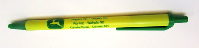 John Deere Ballpoint Pen Langdon Implement Roy Walhalla ND Cavalier ...