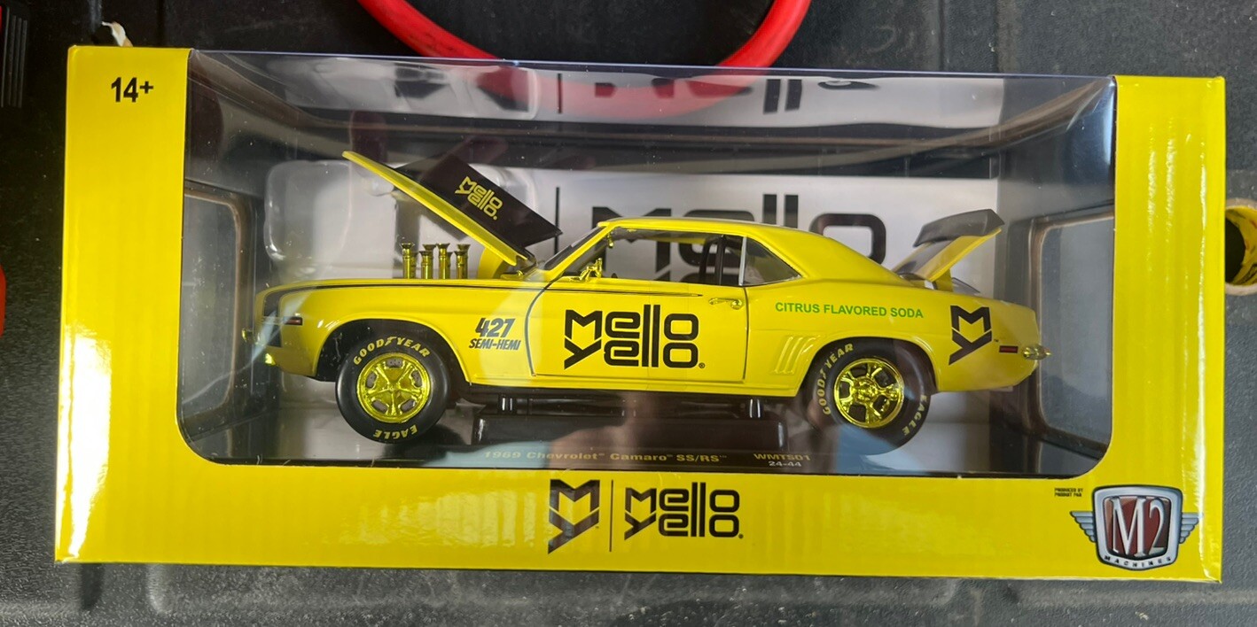 M2 Machines 1969 Chevy Camaro SS/RS Mello Yello 1:24 1/750 Chase ...