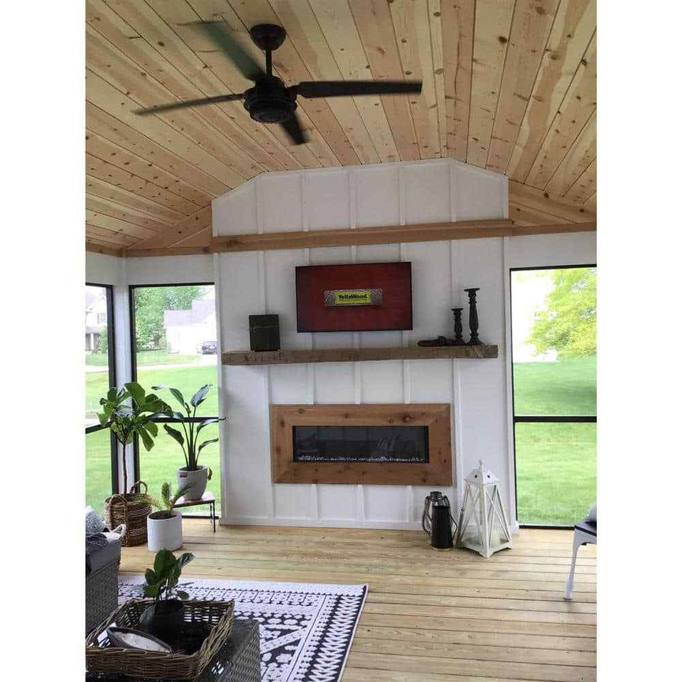 Bronze Screen Room Aluminum Extrusion with Spline Track - 95.25" x 2" x ...