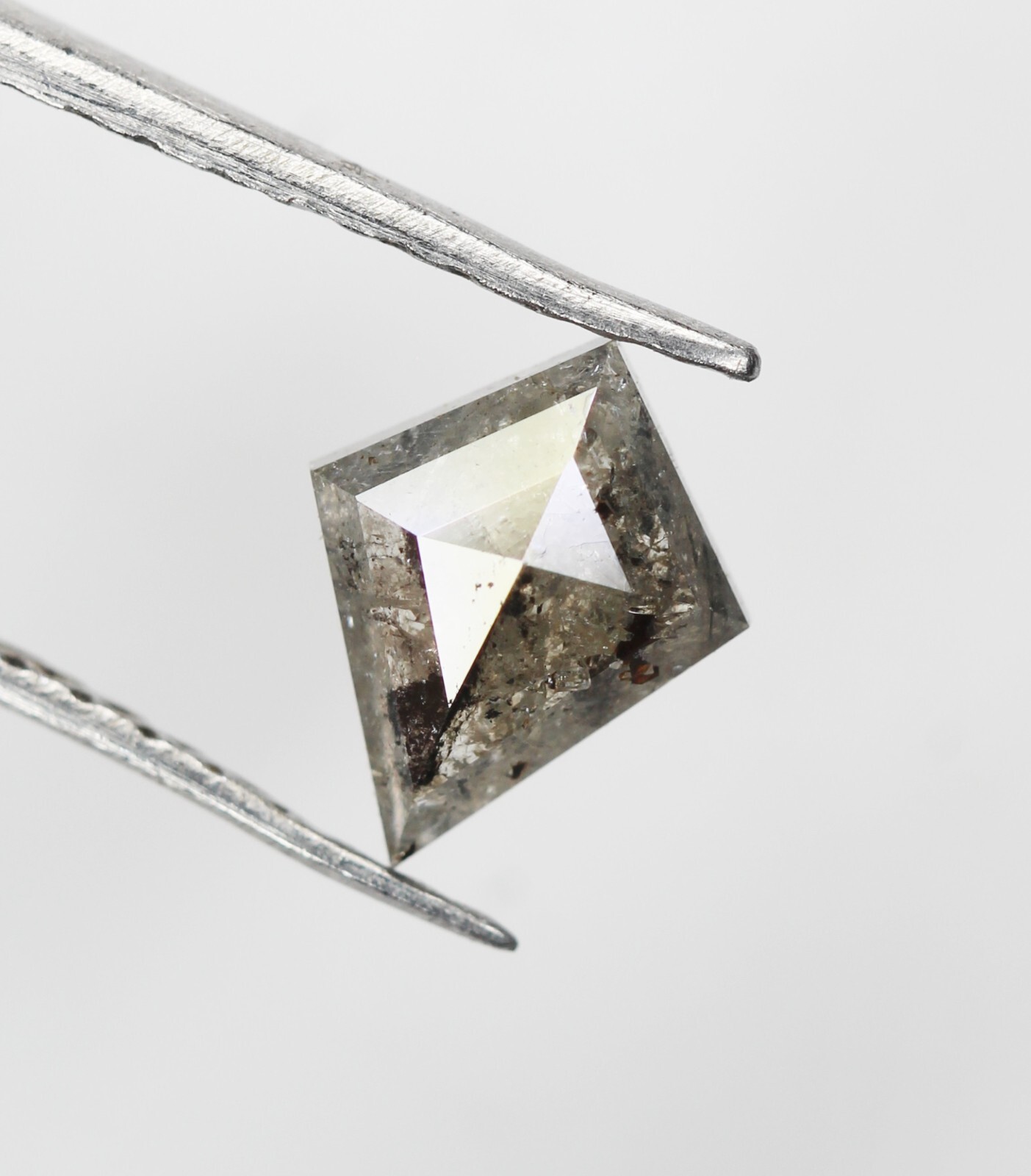 Natural Loose Kite Salt And Pepper Diamond Grey Color 0.47 CT 7.1 MM ...