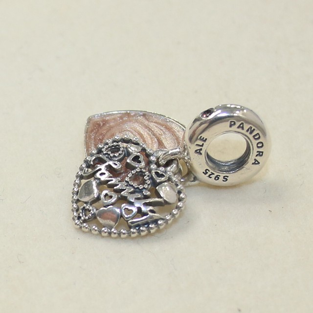 Genuine PANDORA Love Makes a Family Pendant Charm 796459EN28 Silver ...