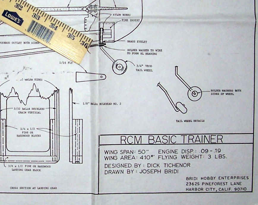 RCM BASIC TRAINER PLAN +BUILDING INSTRUCTIONS +BONUS to Build 50" RC ...