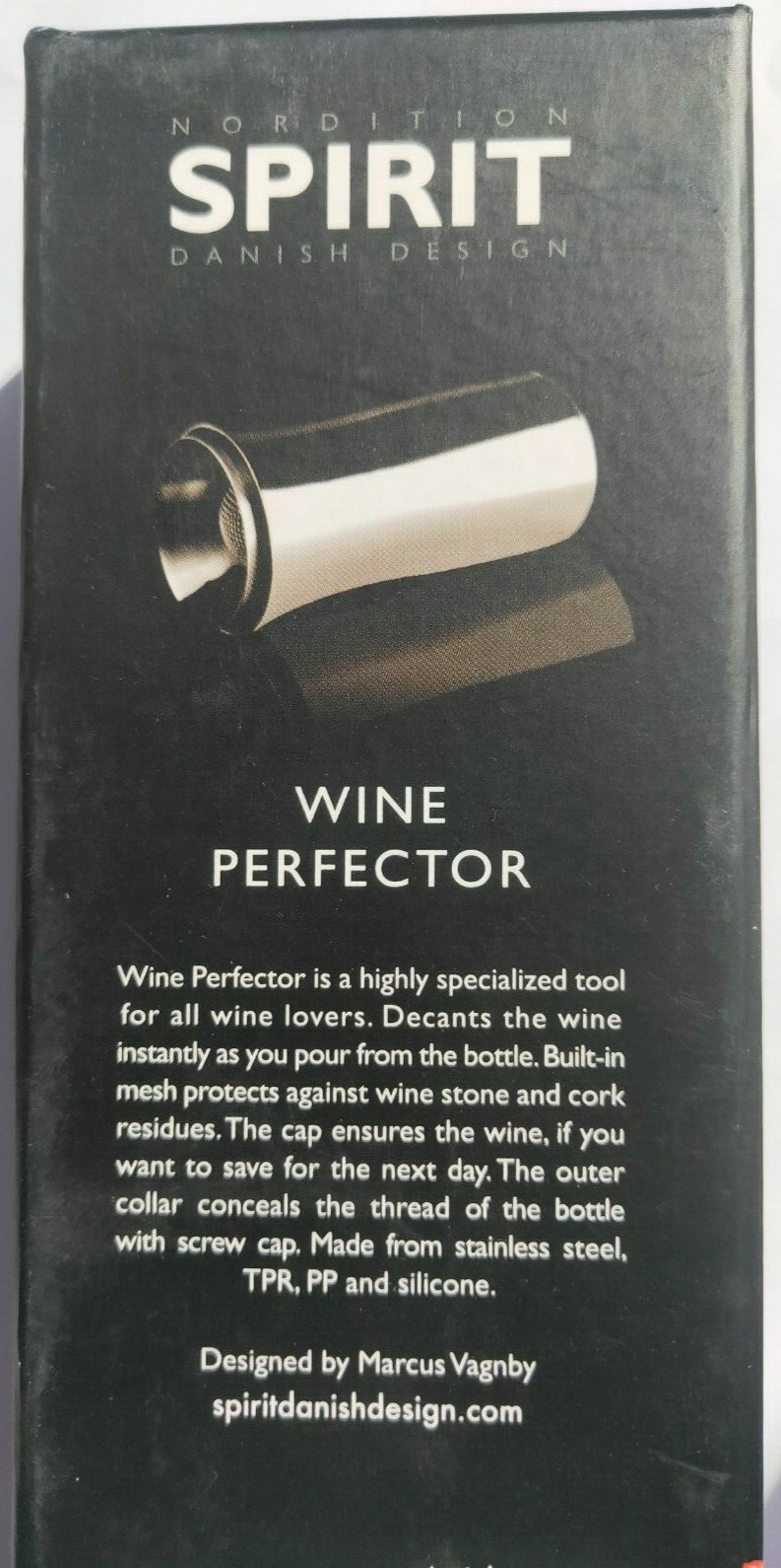 Wine Perfector /Aerator- SPIRIT - Boxed - Brand New Designed in Denmark ...