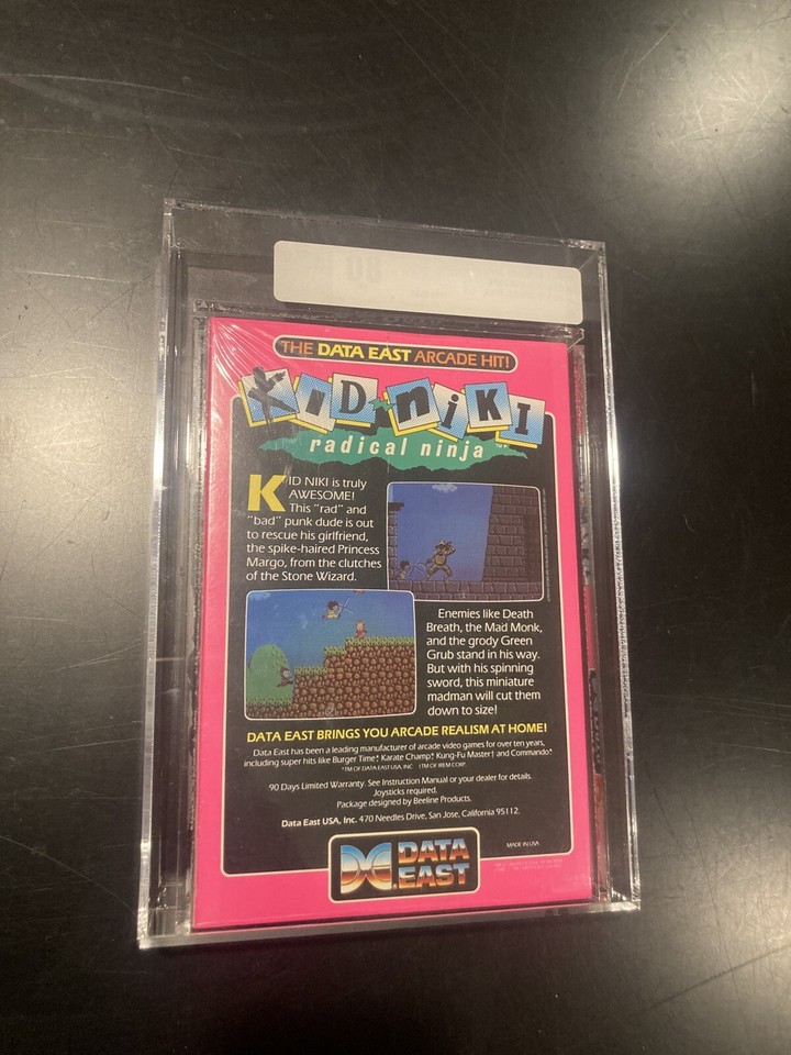 Kid Niki Radical Ninja 1988 Data East Apple ii PC NES Sealed VGA 80 ...