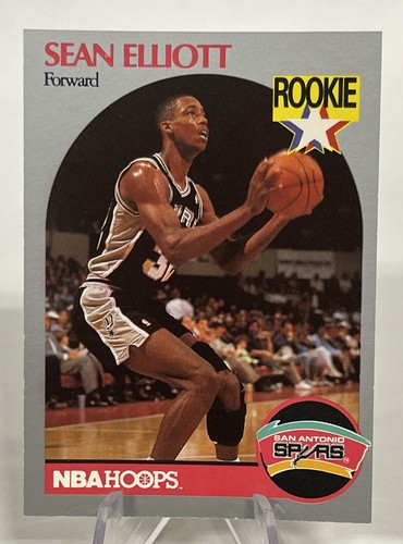 SEAN ELLIOTT ROOKIE CARD 1990-91 NBA HOOPS #267 San Antonio Spurs RC | eBay