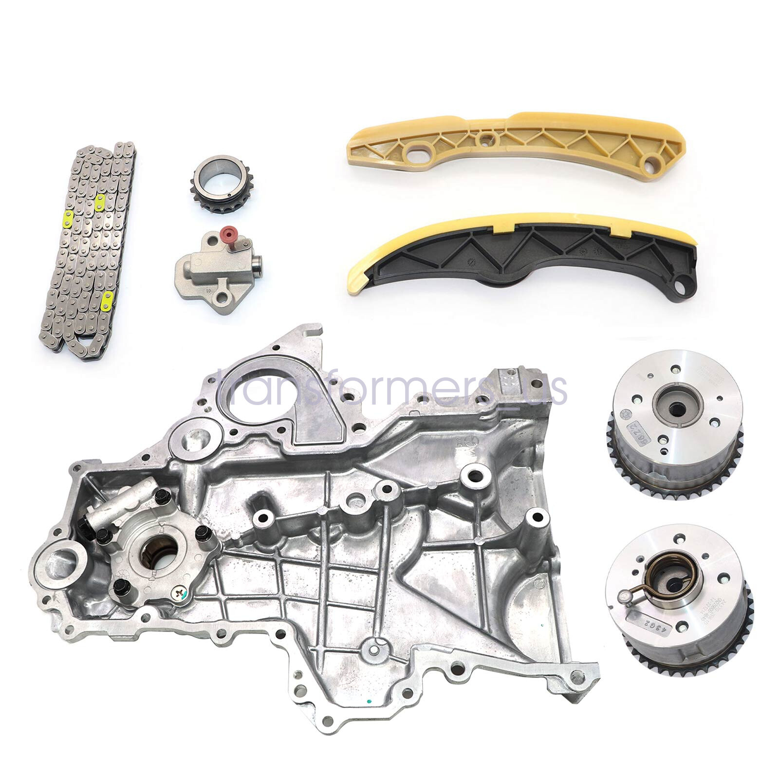 Timing Chain Kit+VVT Gear+Oil Pump Cover For Hyundai Veloster Elantra ...