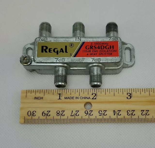 Regal GRS4DGH 4-way Splitter 110db EMI Isolation for sale online | eBay