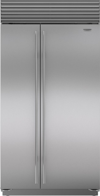 Sub-Zero 42" 24.5 cu.ft. Built-In Side-by-Side Smart SS Refrigerator ...