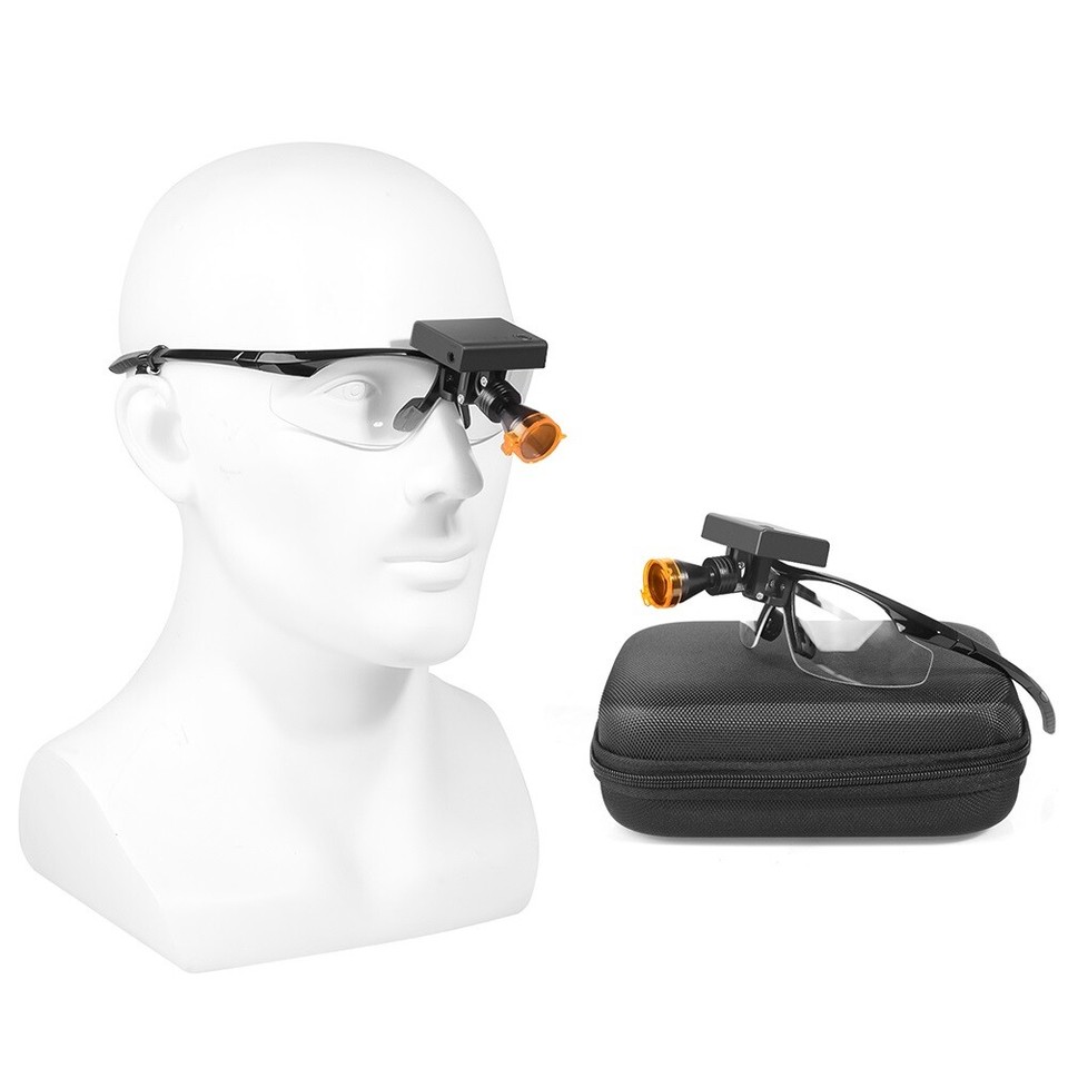 5W Wireless Dental LED Headlight Surgical Headlamp with Normal Glasses ...