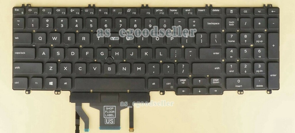 for DELL Precision 3500 3501 3540 15-3541 Latitude 5500 5501 Keyboard ...