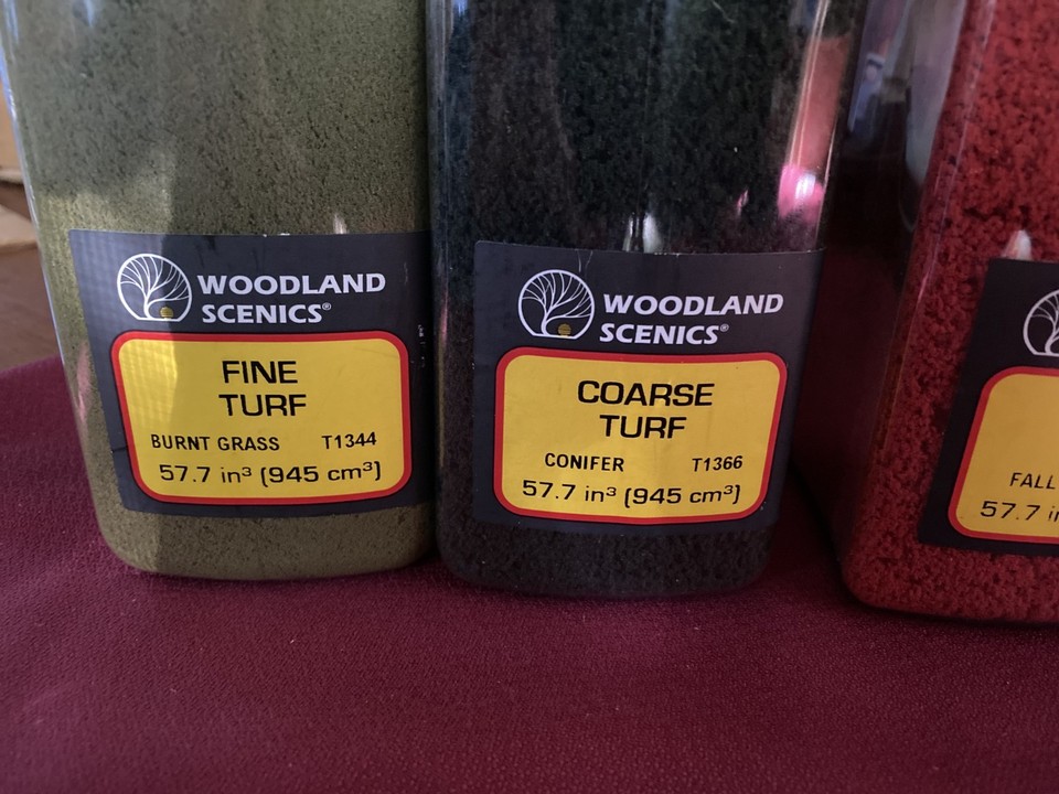 4 Woodland Scenics Fine Turf Shaker Scenery Model Train Layout | eBay