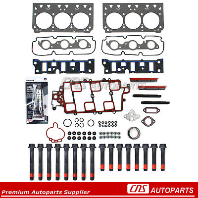 97-05 GM 3.8L 3800 231 CYLINDER HEAD GASKET SET + BOLTS KIT VIN K, 2 ...