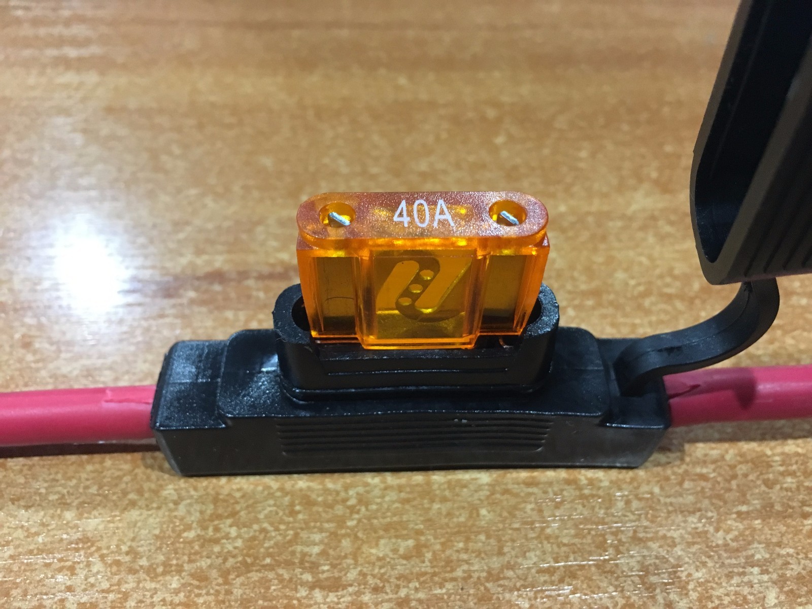 Inline Blade Fuse Holder Maxi – 40 AMP Fuse x 2 Heavy Duty 6AWG - 580mm ...