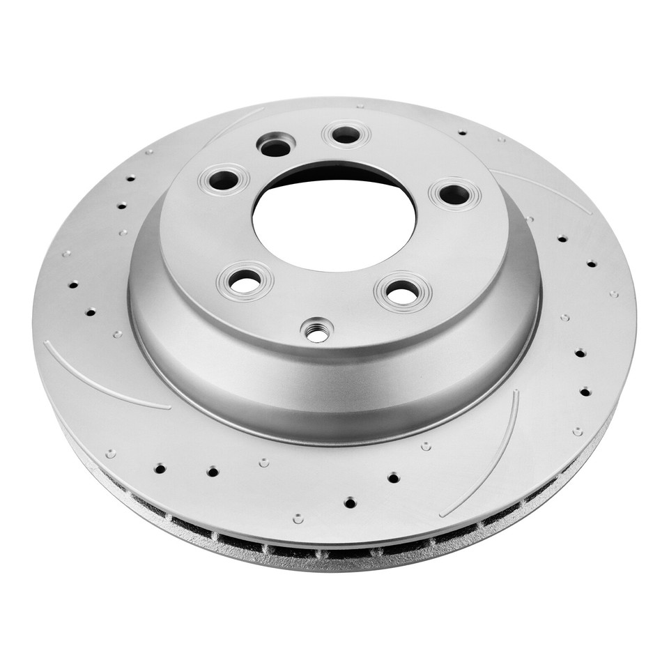 Rear Drilled Disc Brake Rotors for Audi Q7 Volkswagen Touareg Porsche ...