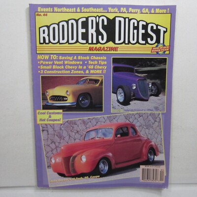 Rodder's Digest Dec 1991 No 44, Cool Customs Hot Coupes, Stock Chassis ...