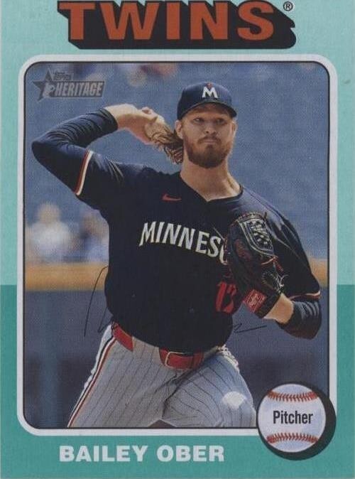 2024 Topps Heritage High Number - Bailey Ober #536 Aqua Border for sale ...