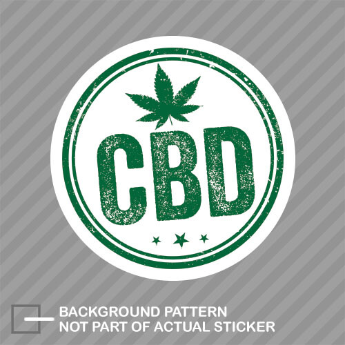 CBD Sticker Decal Vinyl cannabis weed oil marijuana | eBay
