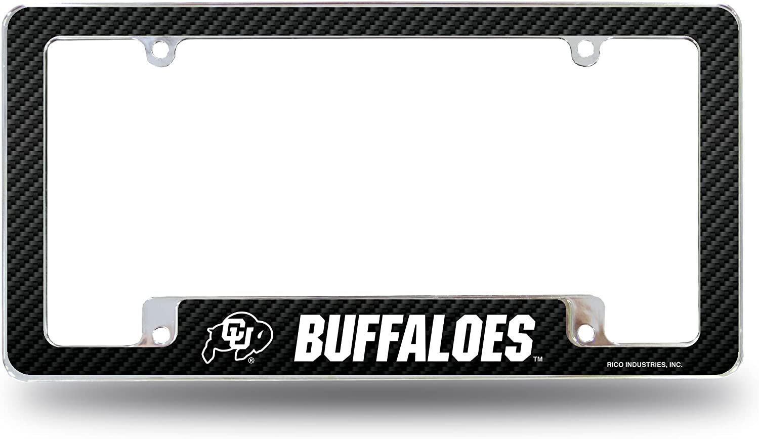 University of Colorado Buffaloes Metal License Plate Frame Chrome Tag ...