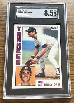 1984 Topps Don Mattingly #8 Rookie Card RC Yankees Just Graded SGC 8.5 ...
