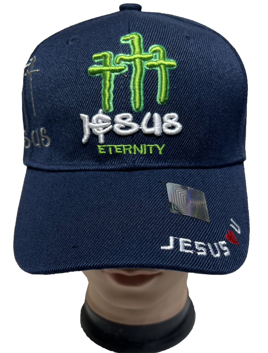 JESUS ETERNITY Religion 3D Embroidered Adjustable Baseball Cap Hats LOT ...