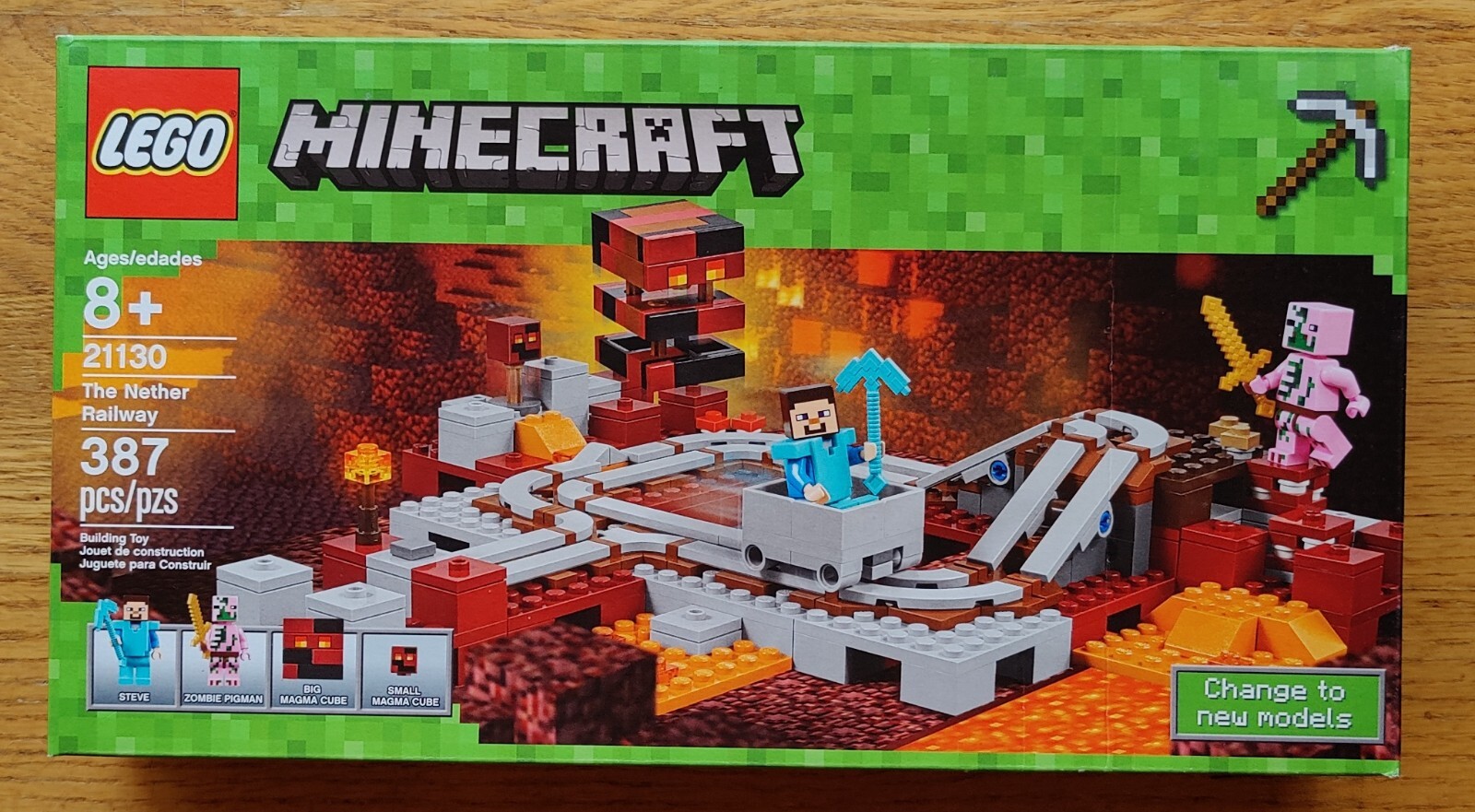 Lego Minecraft The Nether Railway 21130, New & Sealed (Imperfect Box ...