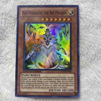 Yu-Gi-Oh! Neo-Parshath, the Sky Paladin CT08-EN009 Limited Super Rare ...