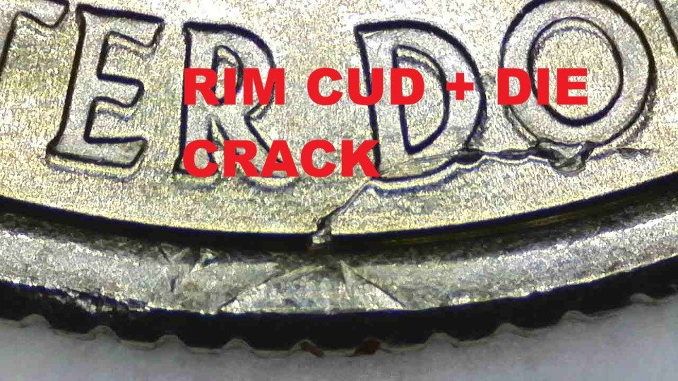 2007P UTAH CUD & DIE CRACKS STATE QUARTER MULTI ERRORS: RIM CUDBU 1064 ...