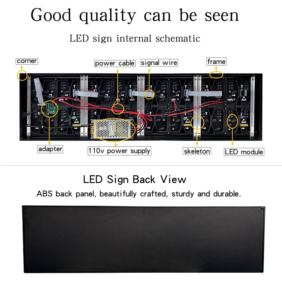 P4 Indoor Programmable Led Sign Scrolling Custom Display Message Board ...