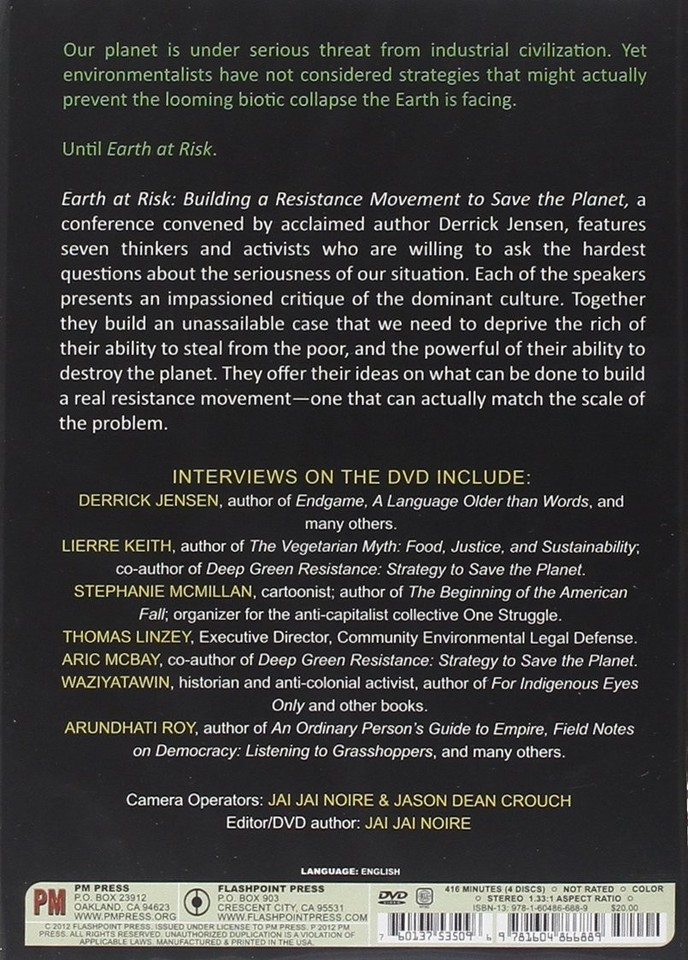 Earth At Risk: Building A Resistance Movement To Save The Planet (DVD ...