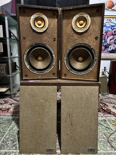 KLH Speakers Model 24 Twenty Four 2-Way 8-Ohm Loudspeakers Wood TESTED ...