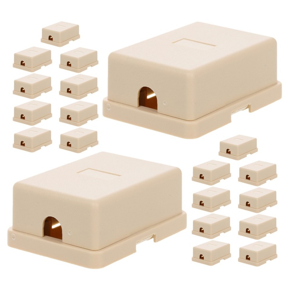 20pcs Jack Box: Single Hole Telephone Line Splitter - Plastic Junction ...