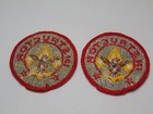 Boy Scout Patch BSA Scouting 1960's Lot of 2 Instructor Red On Olive ...