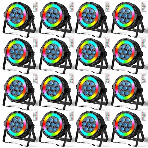 LED Par Spotlight 7+48 LED 200W Par Spotlight RGBW DMX Stage Light ...