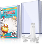Comic Book Display Case Set, Include Comic Book Sleeves and Clear ...