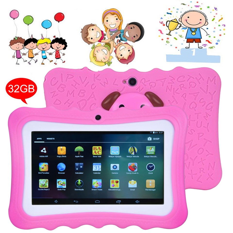 10 Inch 7'' Kids Educational Learning Tablet Wi-Fi Android Tablet w ...