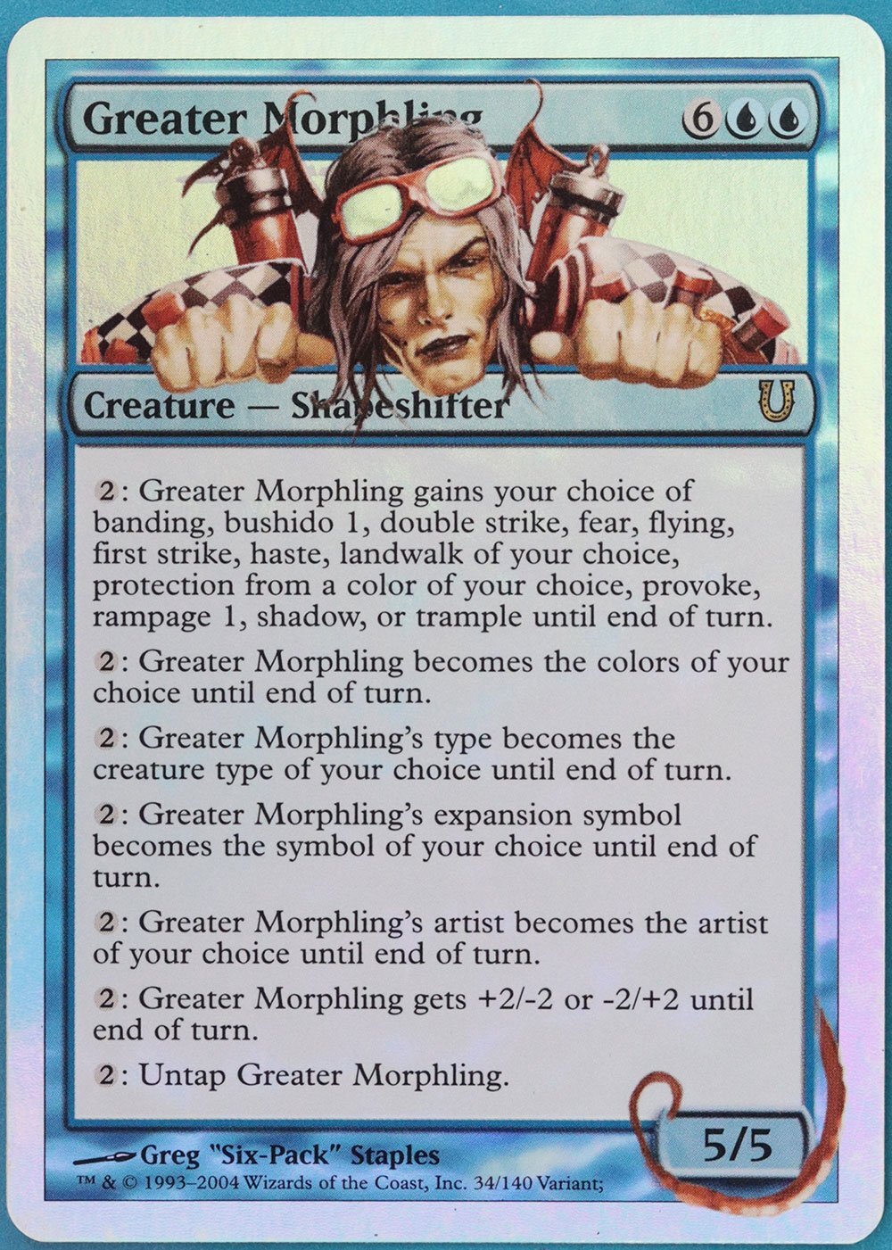 Greater Morphling FOIL Unhinged PLD Blue Rare MAGIC CARD (ID# 405701) ABUGames | eBay