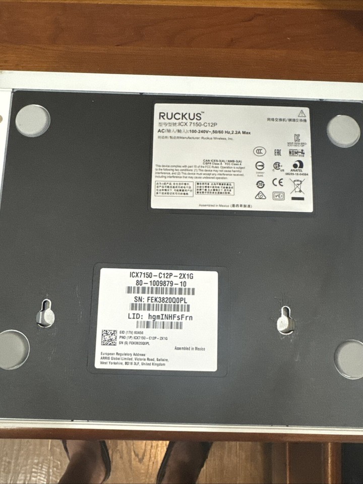 Ruckus ICX 7150 12-Port Compact Switch with 2x10 GBE Uplinks ...