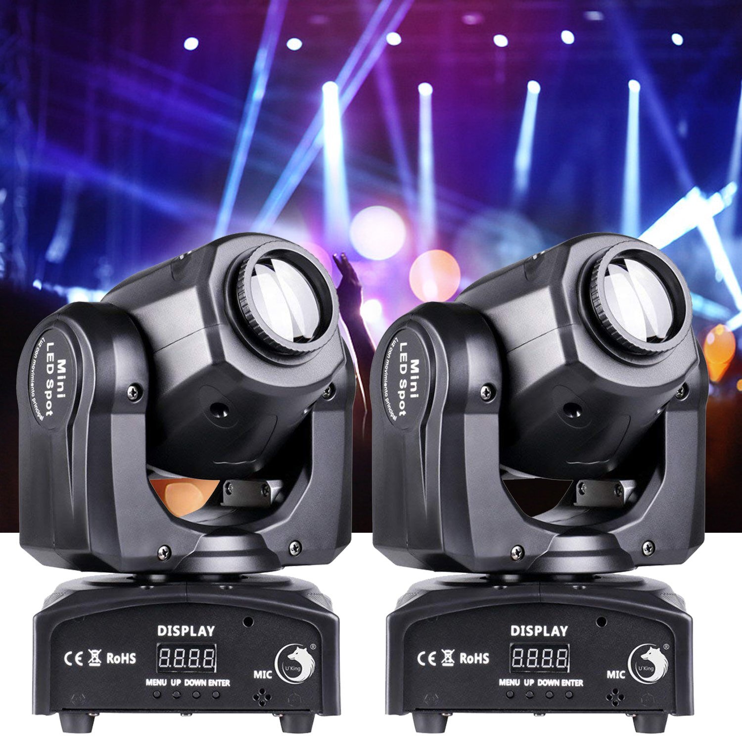 Moving Head Stage Lighting RGBW 150W LED DJ DMX Beam Bar Disco Club ...