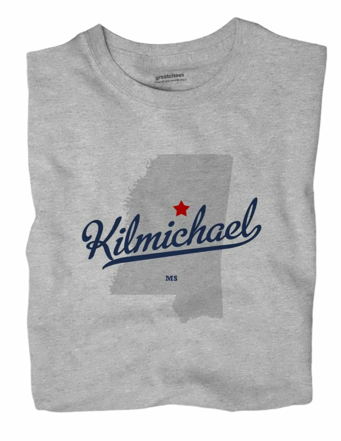 Kilmichael Mississippi MS T-Shirt MAP | eBay