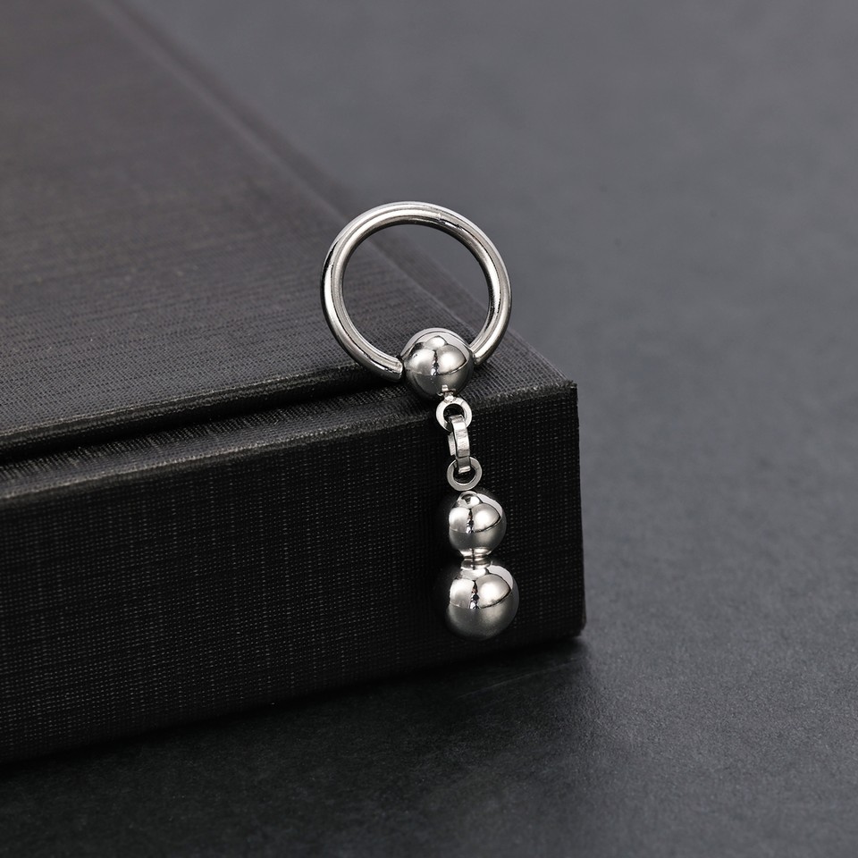 12g/14g Surgical Steel Chunk CBR Ring PA or Guiche Body Piercing ...