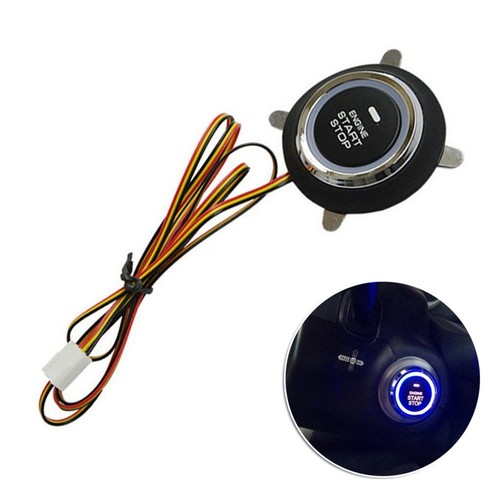 Car Ignition Switch Engine Start Push Button For Keyless Entry+Push ...