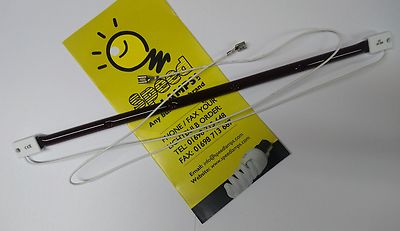 Halogen Infrared 1500w 350mm leads Outdoor RUBY RED Heater Replacement ...