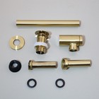 Brushed Gold Waste P-Traps Pop Up WOverflow Bathroom Basin Sink Tap ...