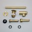Brushed Gold Waste P-Traps Pop Up WOverflow Bathroom Basin Sink Tap ...