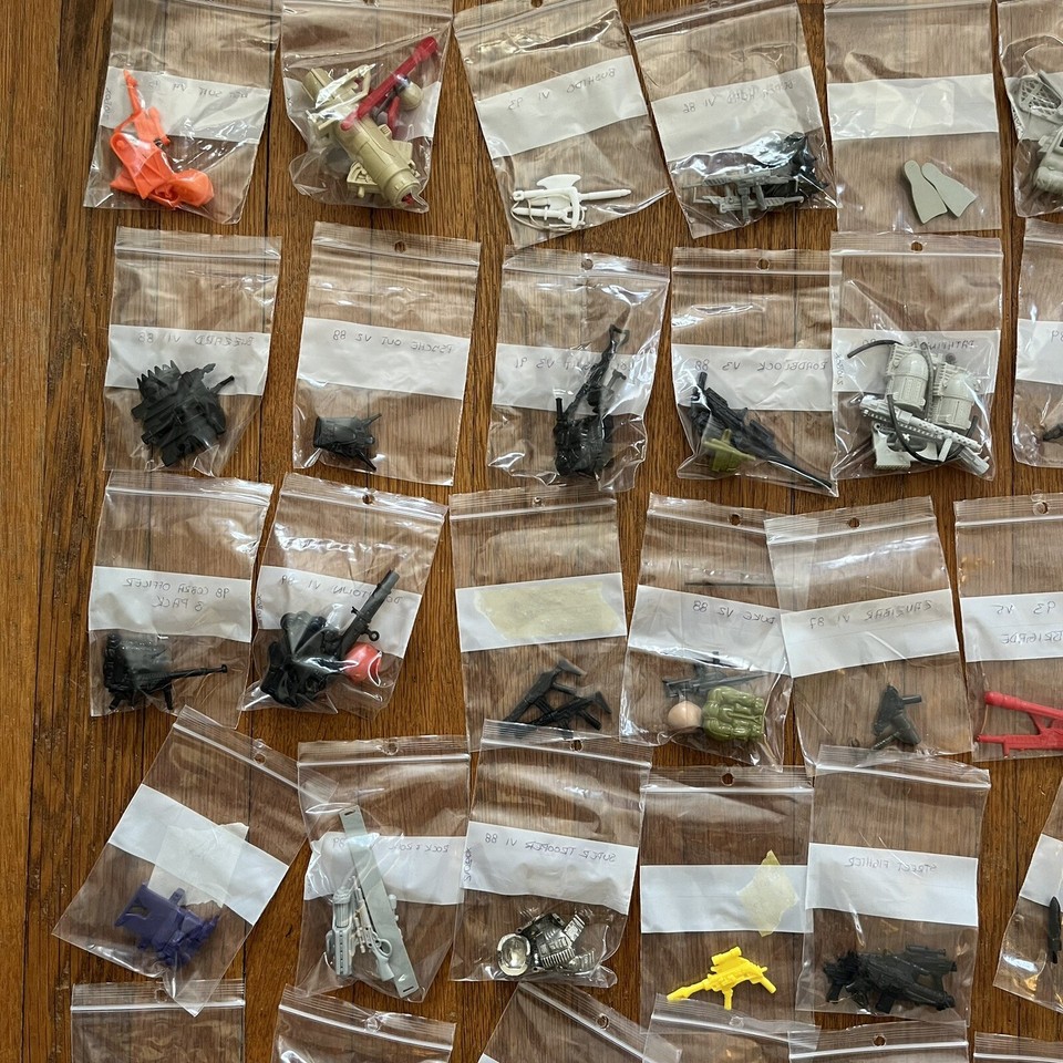 GI Joe Figure Accessories Lot 67 Bags Sorted | eBay
