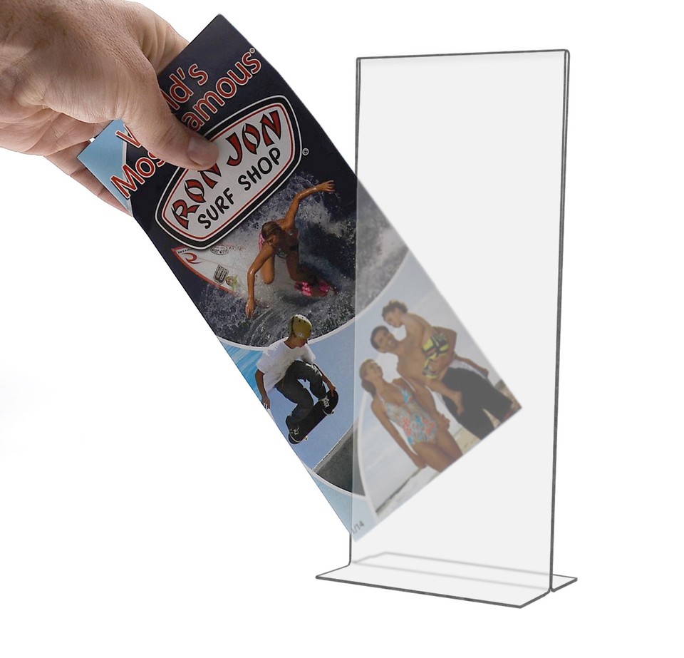 Retail Pricing Sheet Menu Table Countertop Bottom Loading Display ...